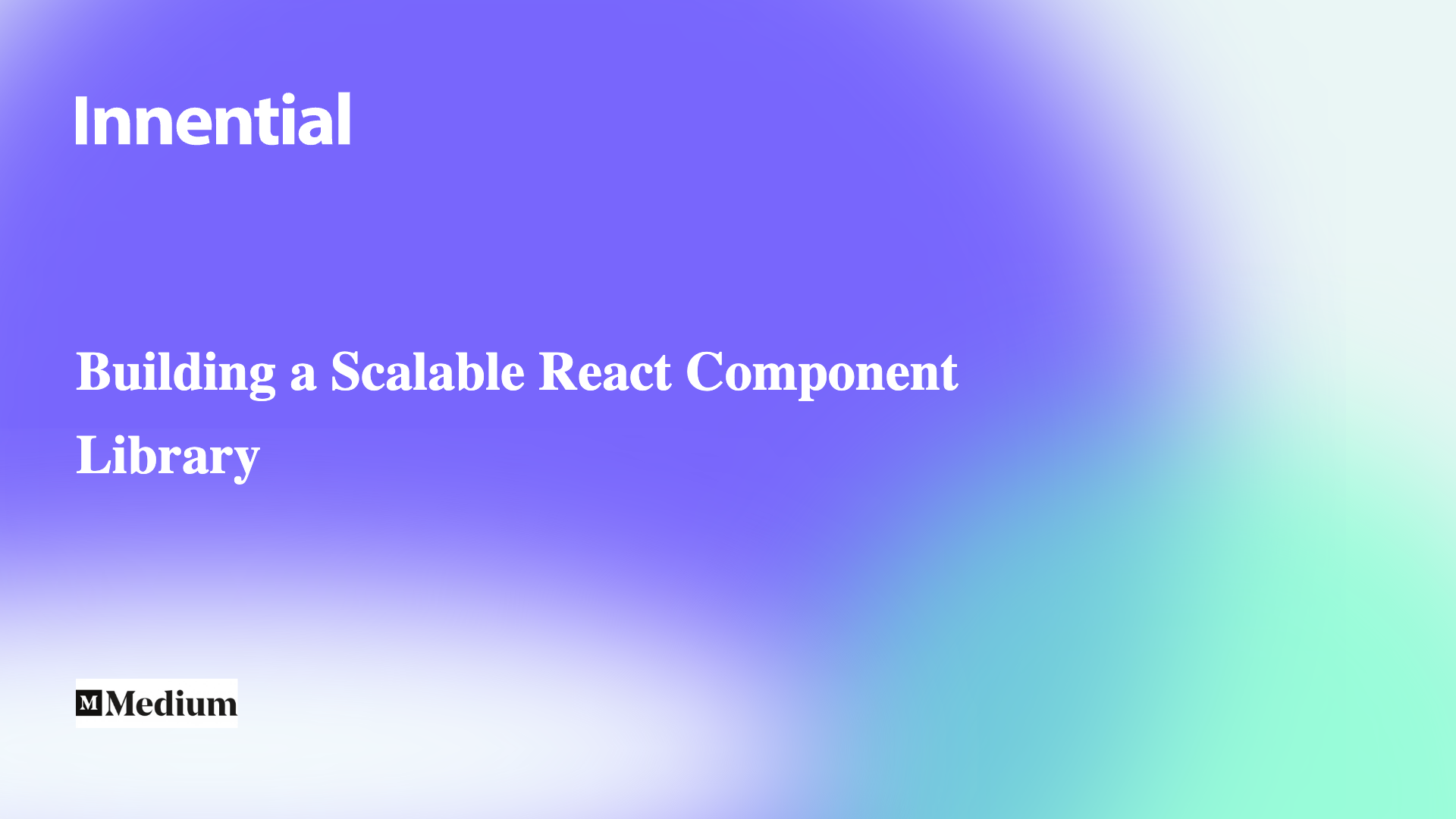 Building a Scalable React Component Library