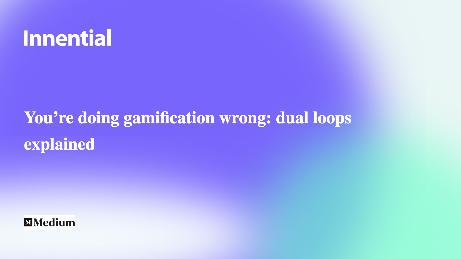You’re doing gamification wrong: dual loops explained