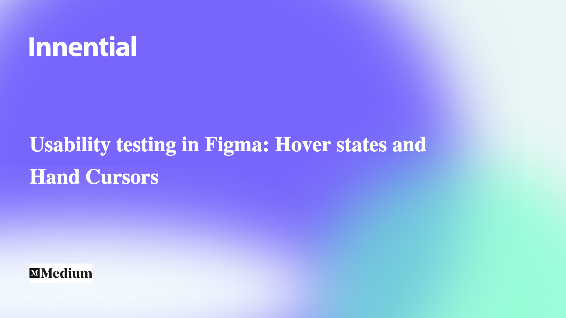 Usability testing in Figma: Hover states and Hand Cursors