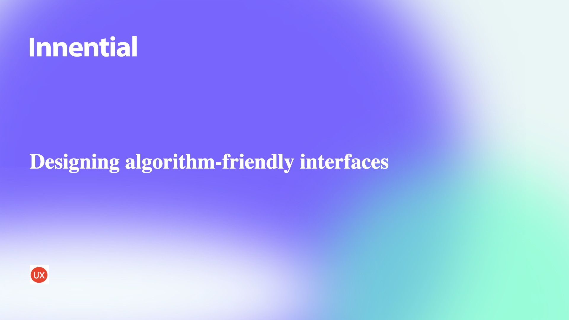 Designing algorithm-friendly interfaces