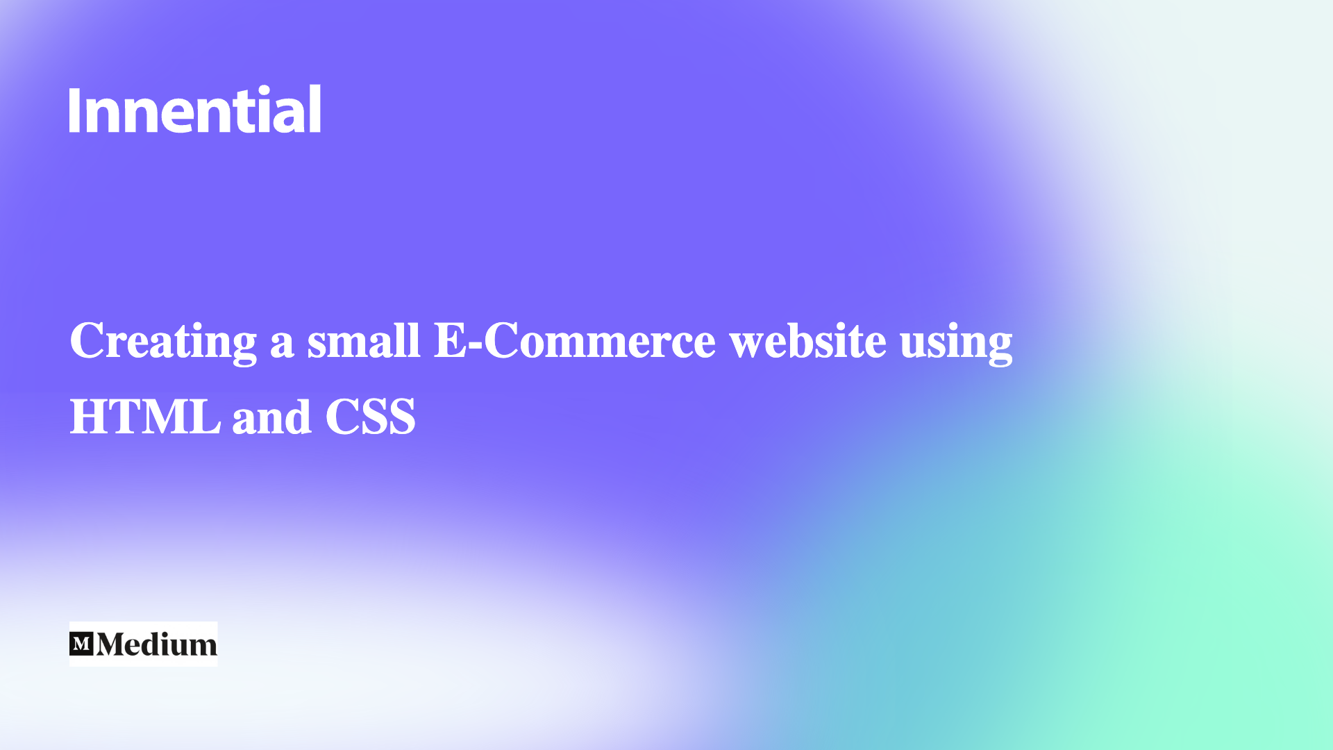 Creating a small E-Commerce website using HTML and CSS